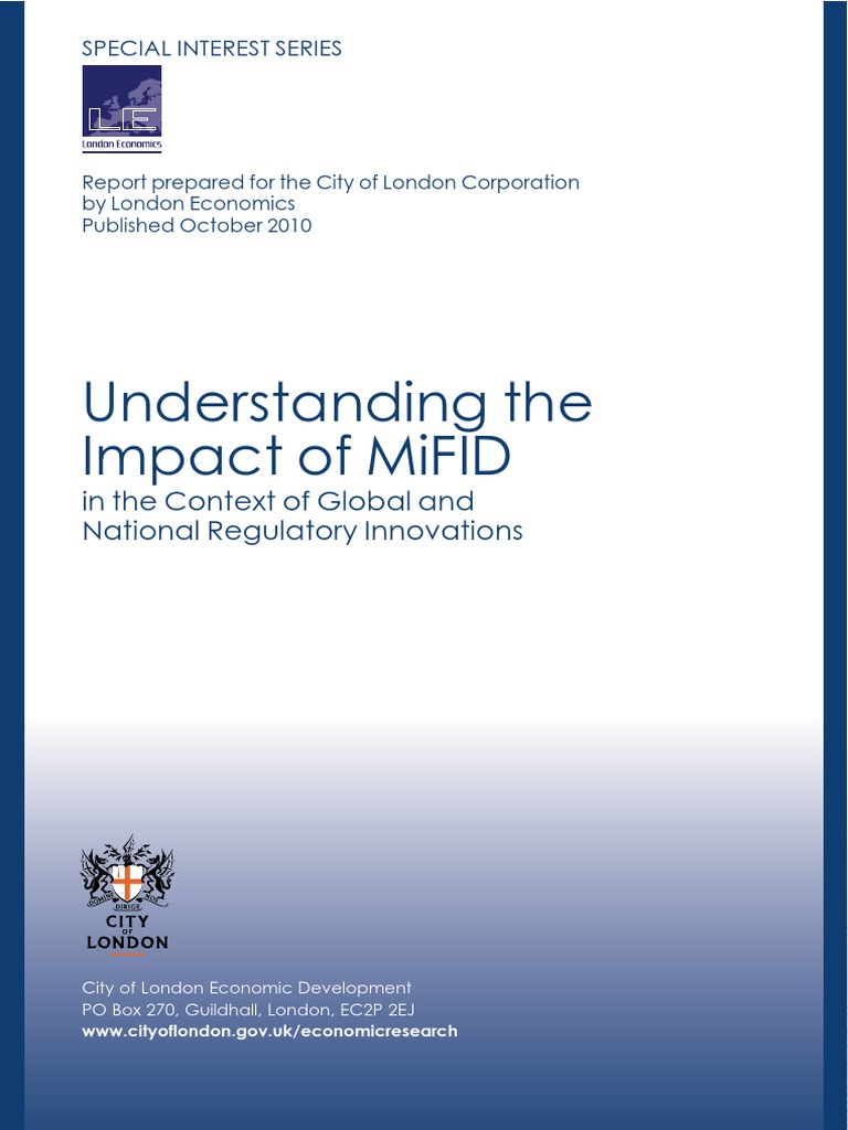 12 Understanding The Impact of MiFID in The Context of National and ...