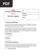 Log Management Checklist | PDF | Computer Data Storage | Computer Network