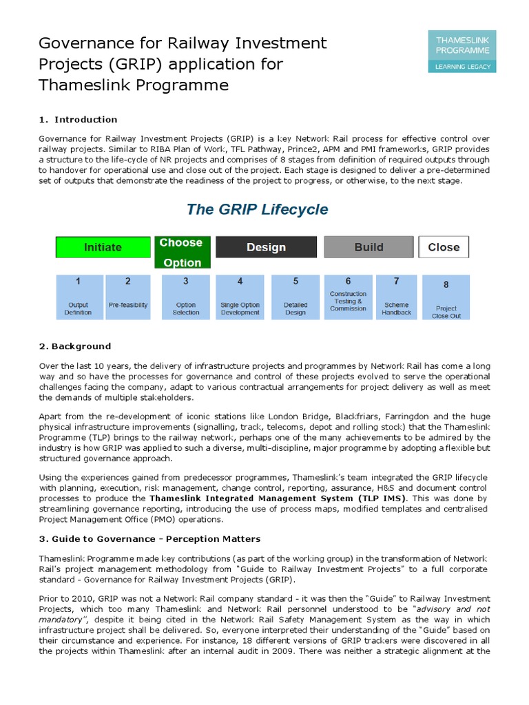 GRIP Application | Download Free PDF | Project Management | Governance