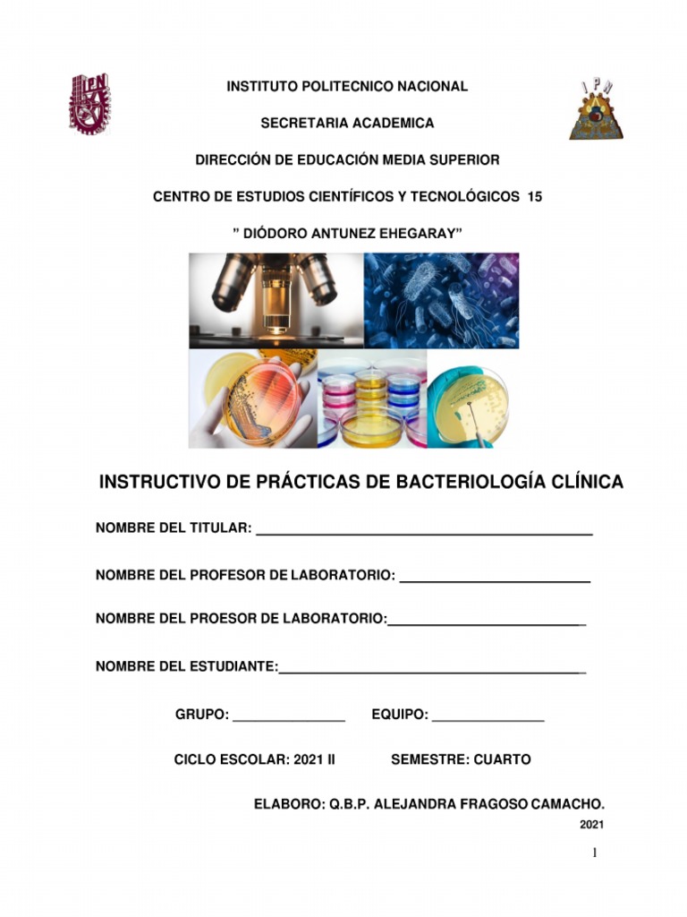 MANUAL-BACTER-2021 | PDF | Química | Microscopía