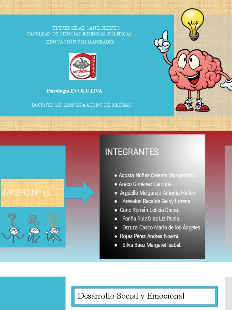 Desarrollo Social y Emocional ... MMMMMMMM 2373 0 | PDF | Comprensión ...