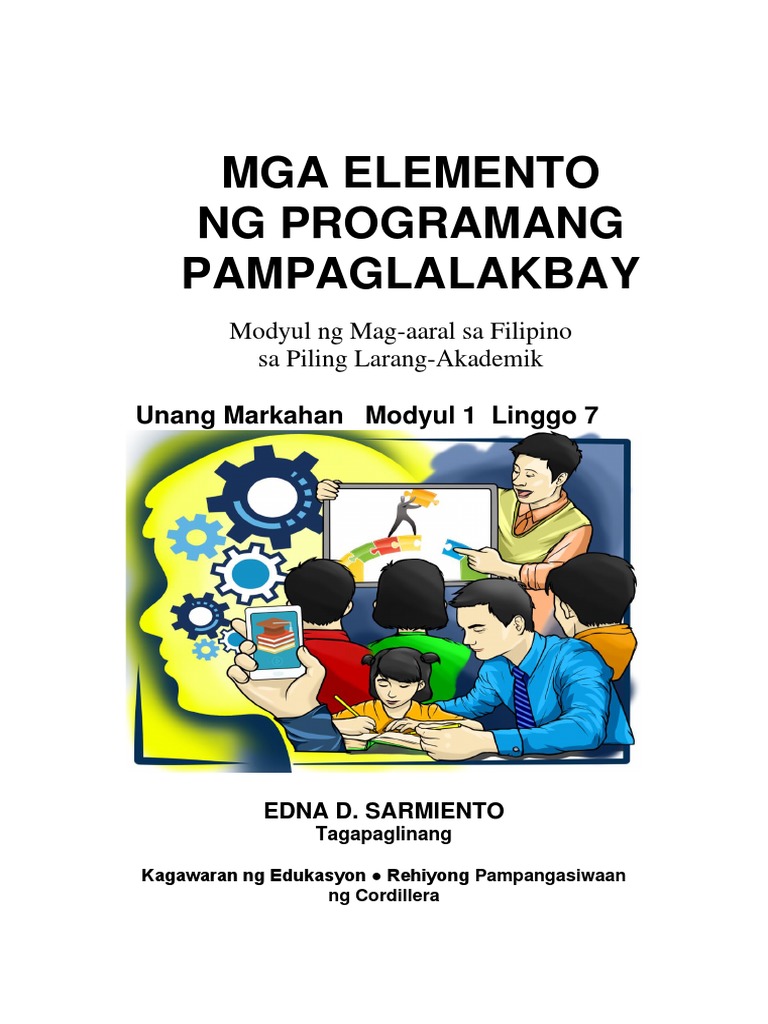 FPL Akad Q1 W7 Mga Elemento NG Programang Pampaglalakbay Sarmiento Bgo ...