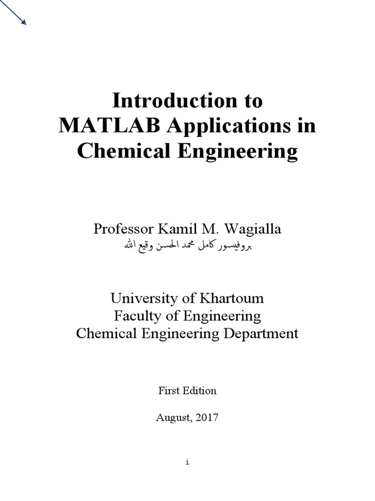 AA Introduction To MATLAB Applications in Chemical Engineering | PDF ...