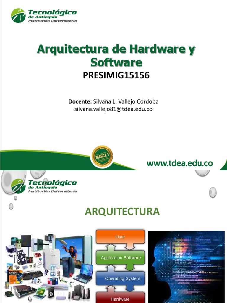 1. Introducción a La Arquitectura de Hardware y Software | PDF | Software | Hardware de la ...