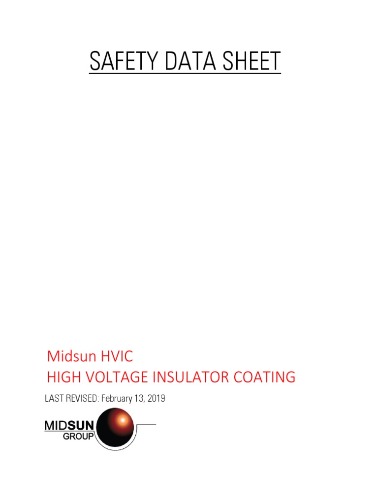 Anexo 1 - Sds-Midsun-Hvic-G-New 2019 | PDF | Dangerous Goods | Personal Protective Equipment