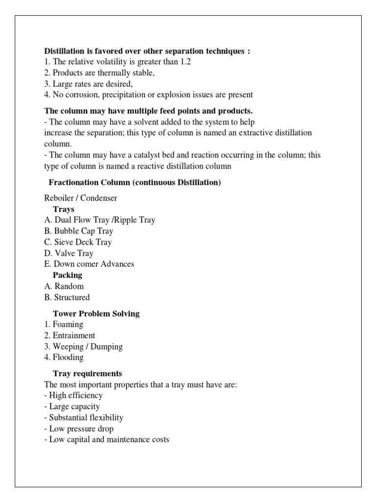 Advanced Separation Processes Notes | PDF | Distillation | Membrane