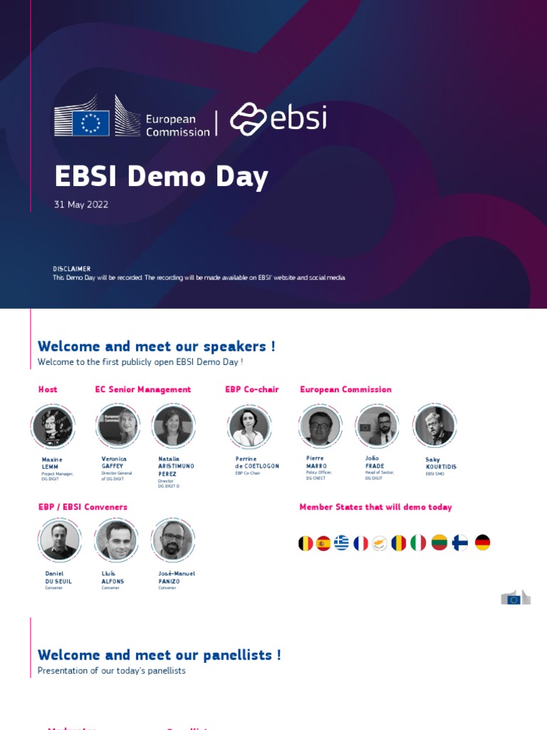 Ebsi Demo Day | Download Free PDF | Credential | Authentication