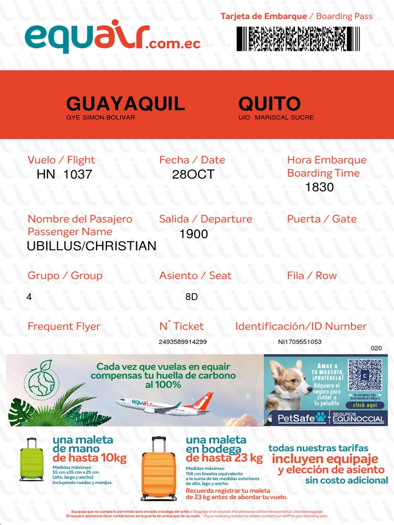 Boarding Pass | PDF