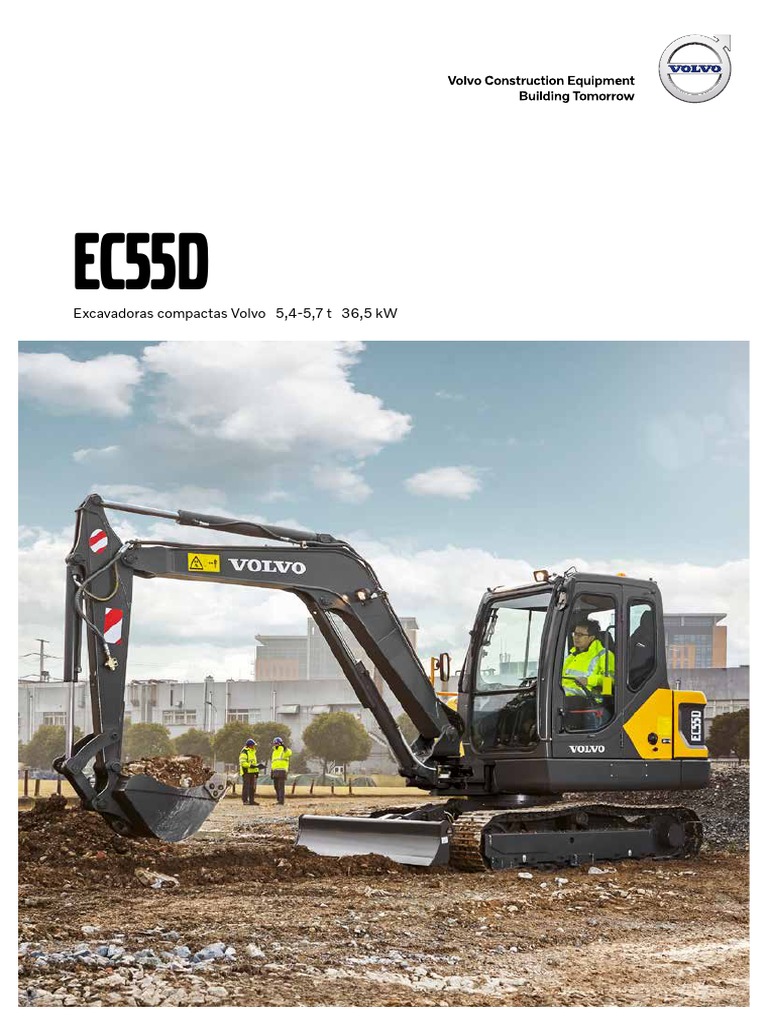 Excavadora Compacta Volvo EC55D | PDF | Calidad (comercial) | Factores ...