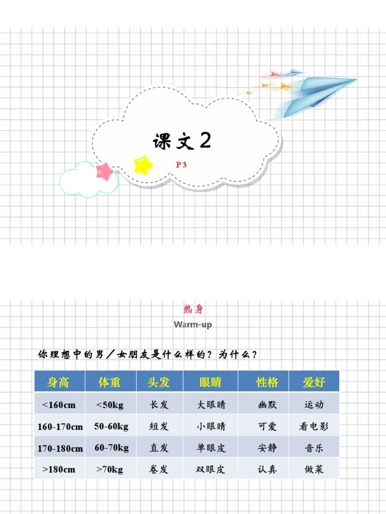 HSK4 PPT 第1课-2e | PDF