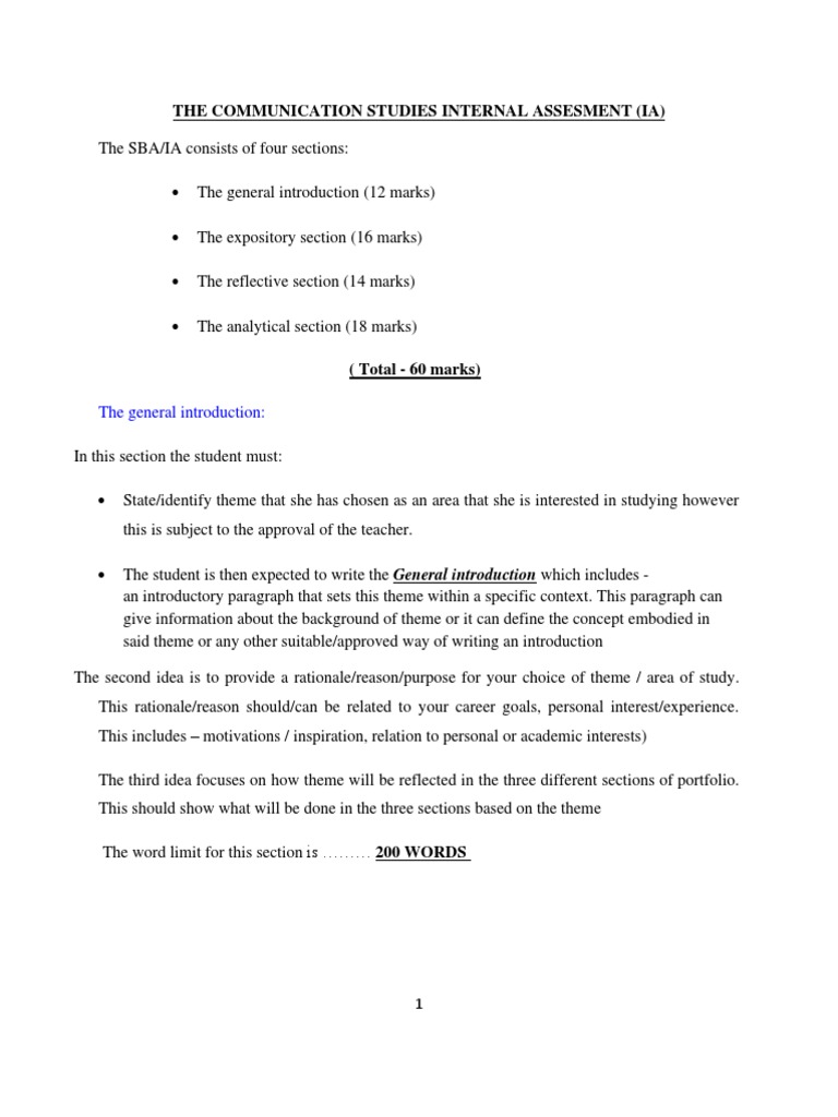 Communication Studies IA Outline | PDF | Linguistics | Narrative