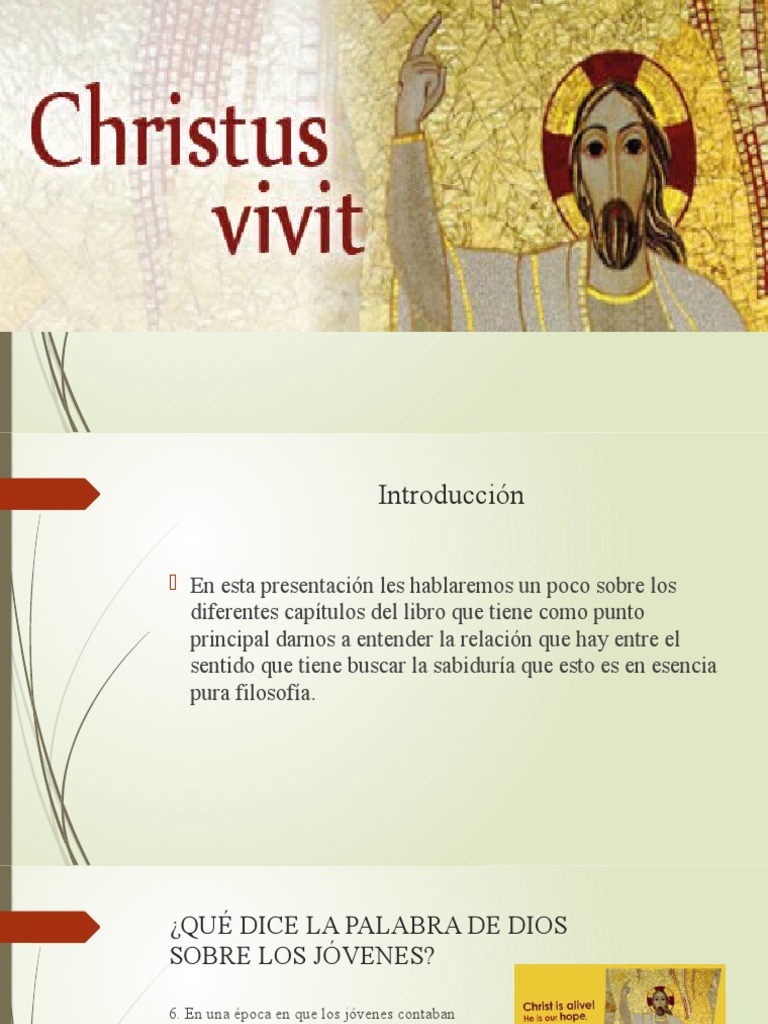 Christus Vivit | PDF | Jesús