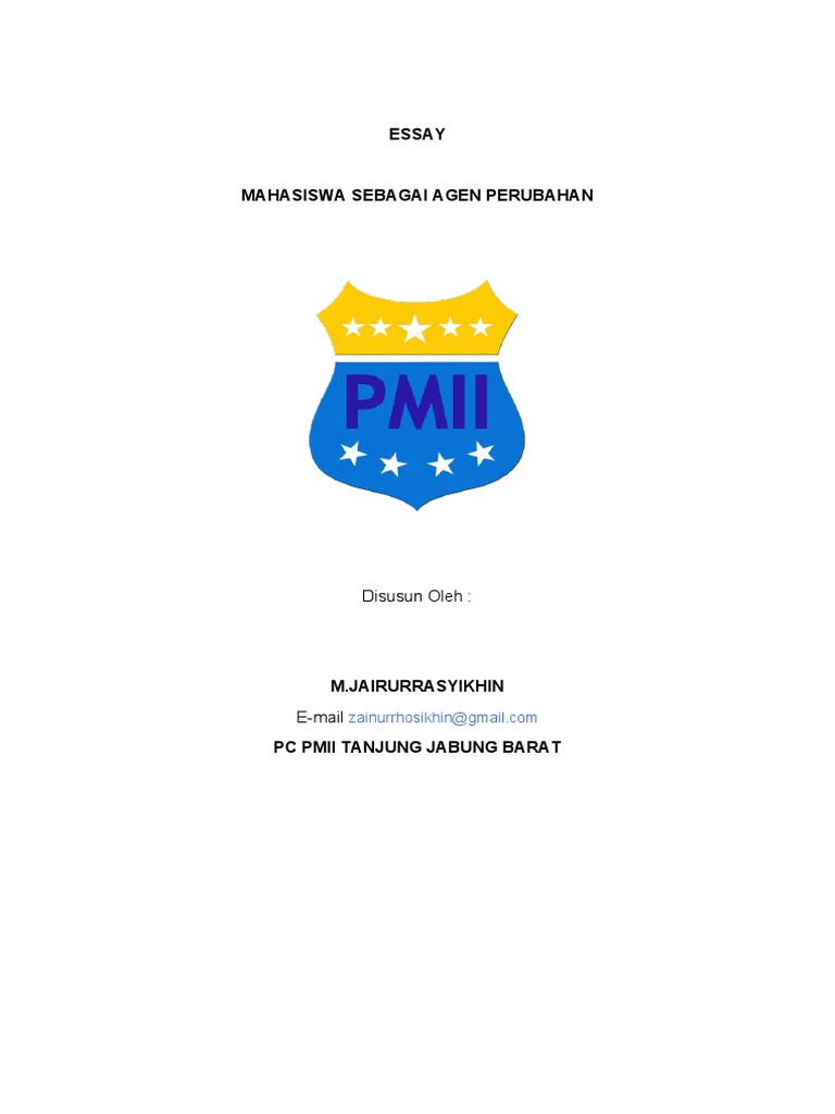 Essay KEMAHASISWAAN PKD Zainur | PDF