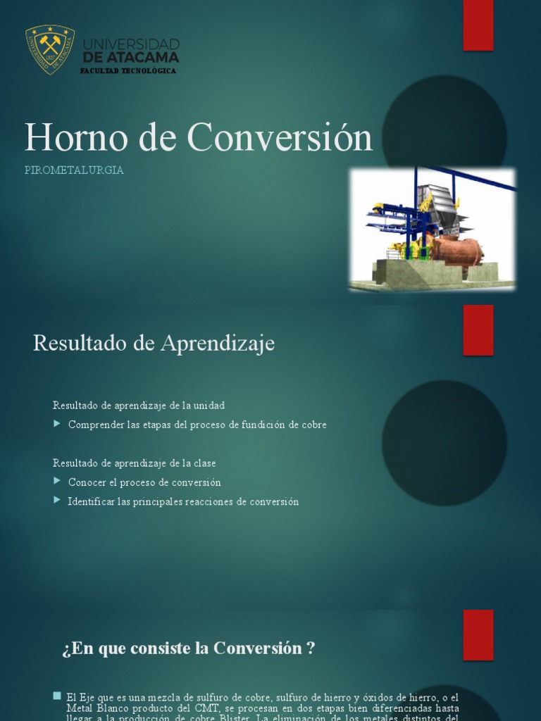 Proceso de Conversión en un Convertidor Pierce-Smith | PDF | Cobre ...