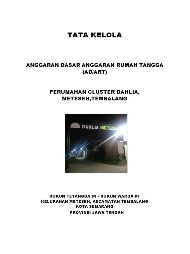 AD-ART Perum Cluster Dahlia | PDF