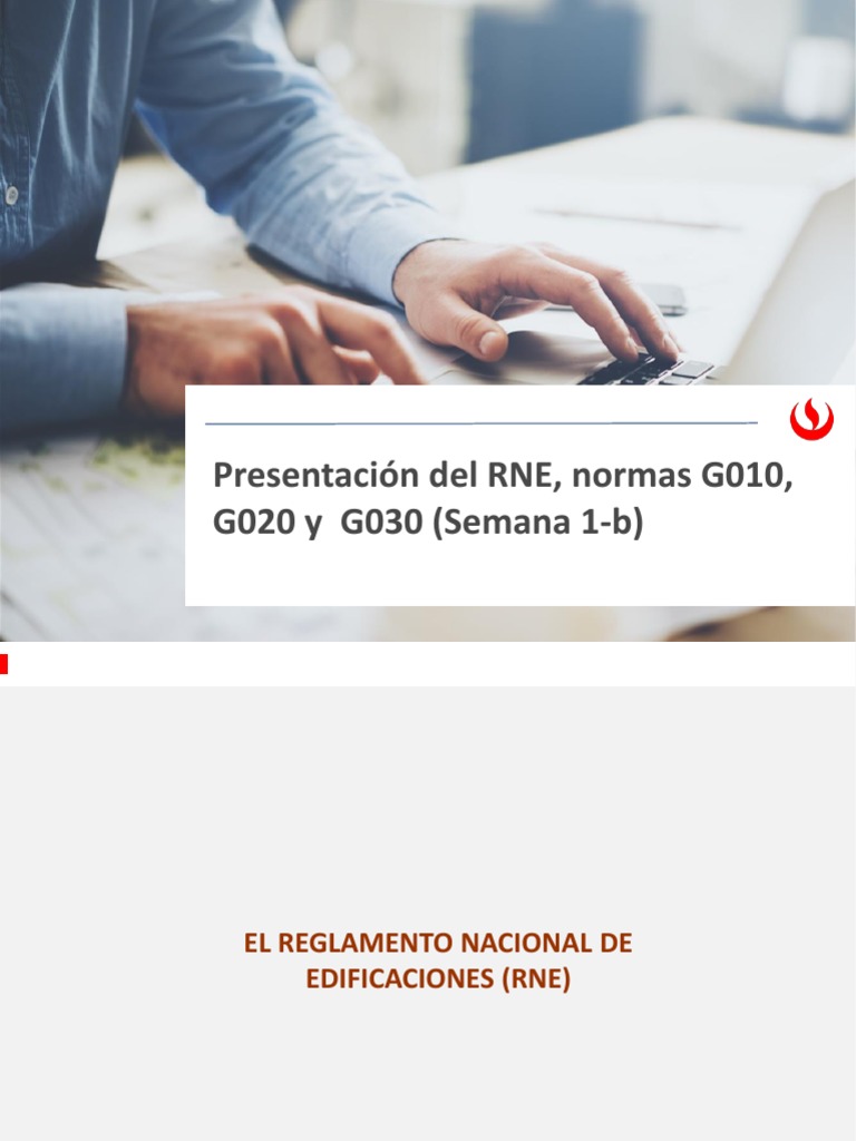 Sem1-B - Presentación Del RNE, Normas G010, G020 y G030 | PDF | Agua | Agua potable