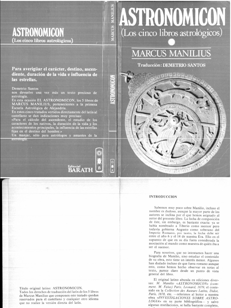 Astronomicon - Marcus Manilius | PDF