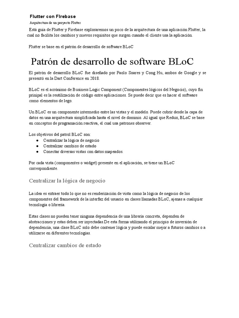 Flutter+Dart+Firebase - Guía 2 | PDF | Software | Python (lenguaje de programación)
