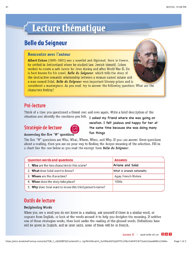 Ariane and Solal: A Character Study | PDF