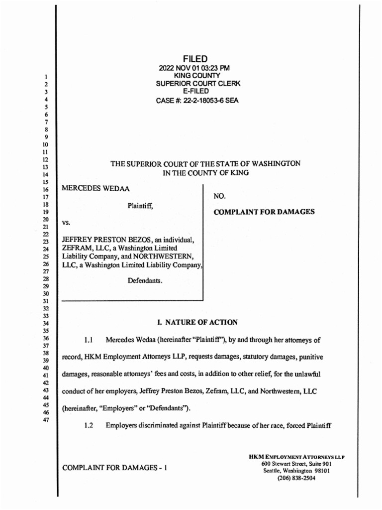 Wedaa v. Bezos, Et Al | PDF