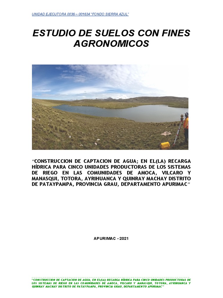 Agrologia Apurimac Ok | PDF | Suelo | Agricultura