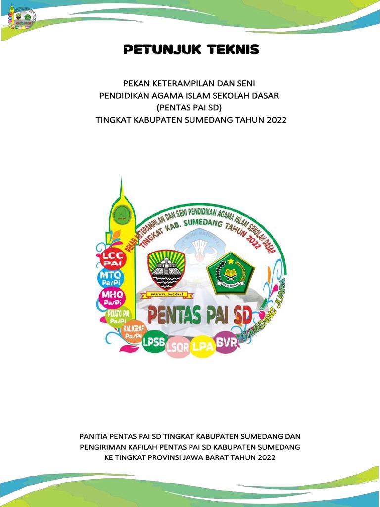 Juknis Pentas Pai SD Kab Sumedang Tahun 2022 | PDF