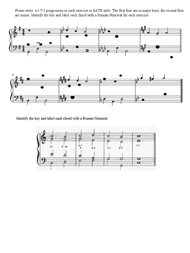 149 I - V Satb HW | PDF | Elements Of Music | Music Theory