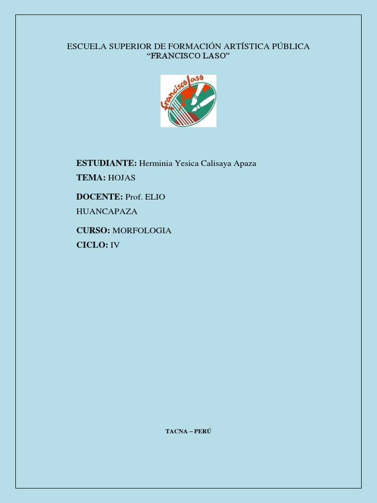 Partes y funciones de la hoja de geranio | PDF