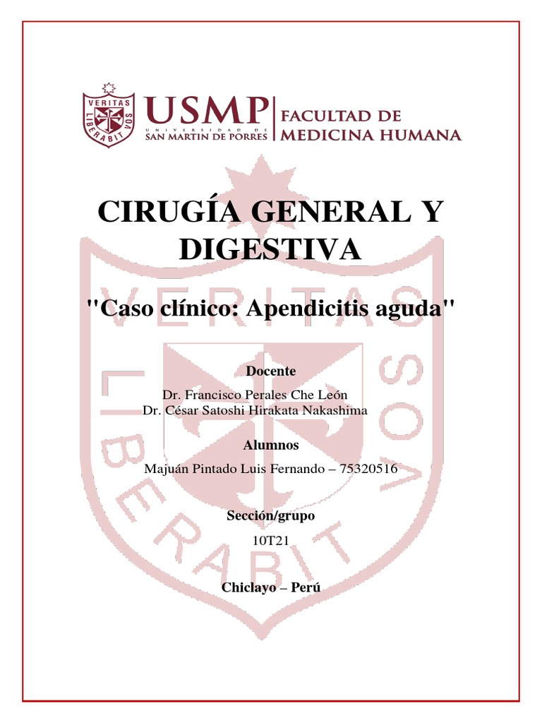 Caso Clinico - Apendicitis Aguda | PDF | El embarazo | Medicina