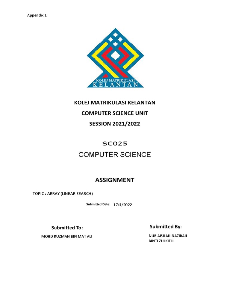 Linear Search Array Assignment: Student Score Analysis Using Java Arrays | PDF | Array Data ...