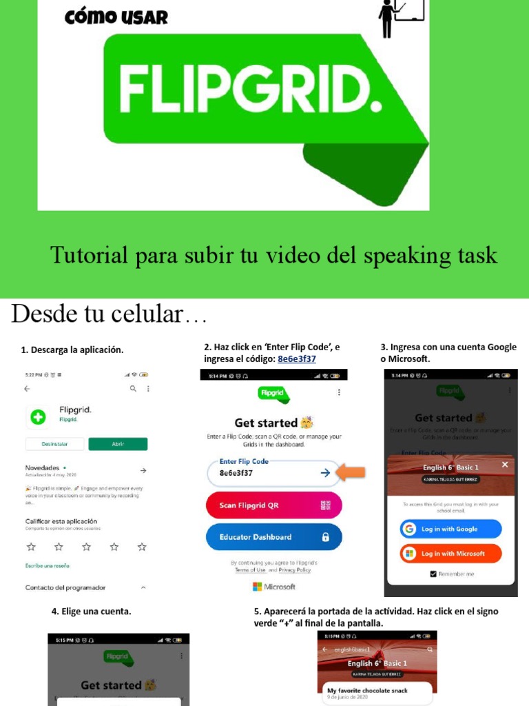 Tutorial Flipgrid | PDF | Informática | Software