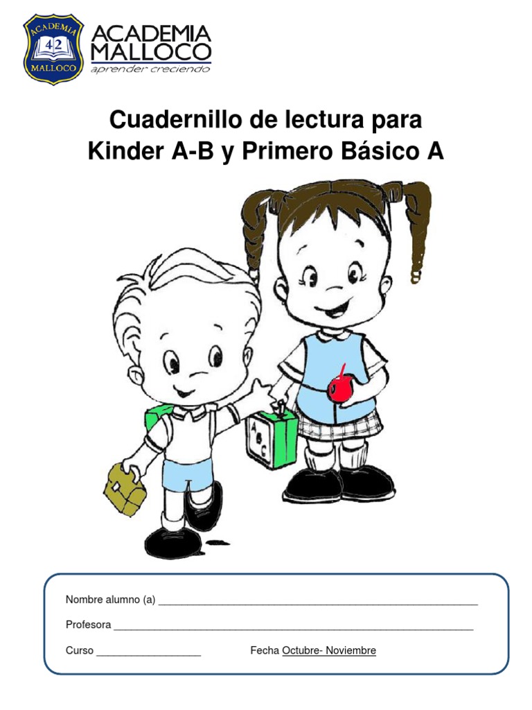 Cuadernillo de Lectura para Kinder A B y 1ero | PDF | Aprendizaje ...