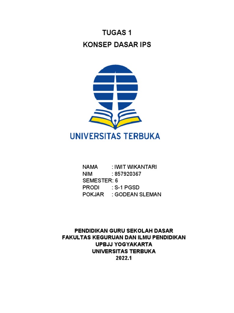 Tugas Tutorial 1 Konsep Dasar Ips | PDF