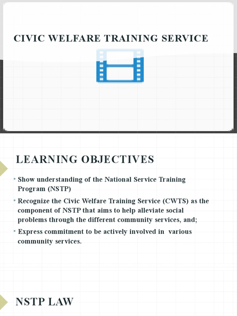 Civic Welfare Training Service Lecture No. 1 | PDF