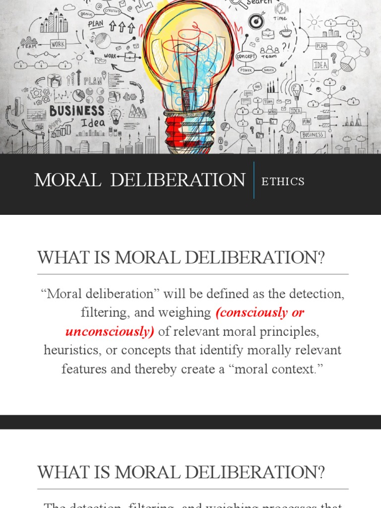 Moral Deliberation | PDF | Morality | Deliberation