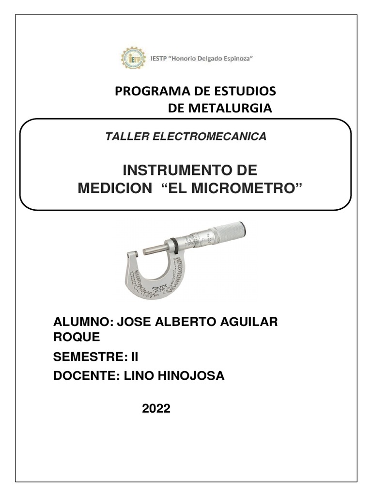 El Micrometro | PDF