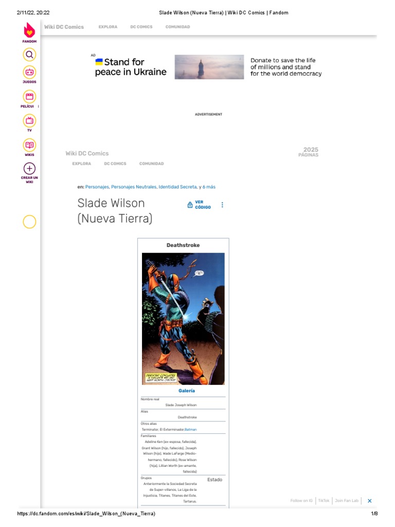 Slade Wilson: Orígenes y Legado en DC | PDF | Cómics | Dc Comics ...