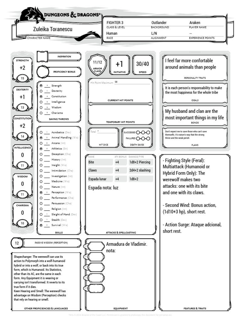Zuleika | PDF | Role Playing Games