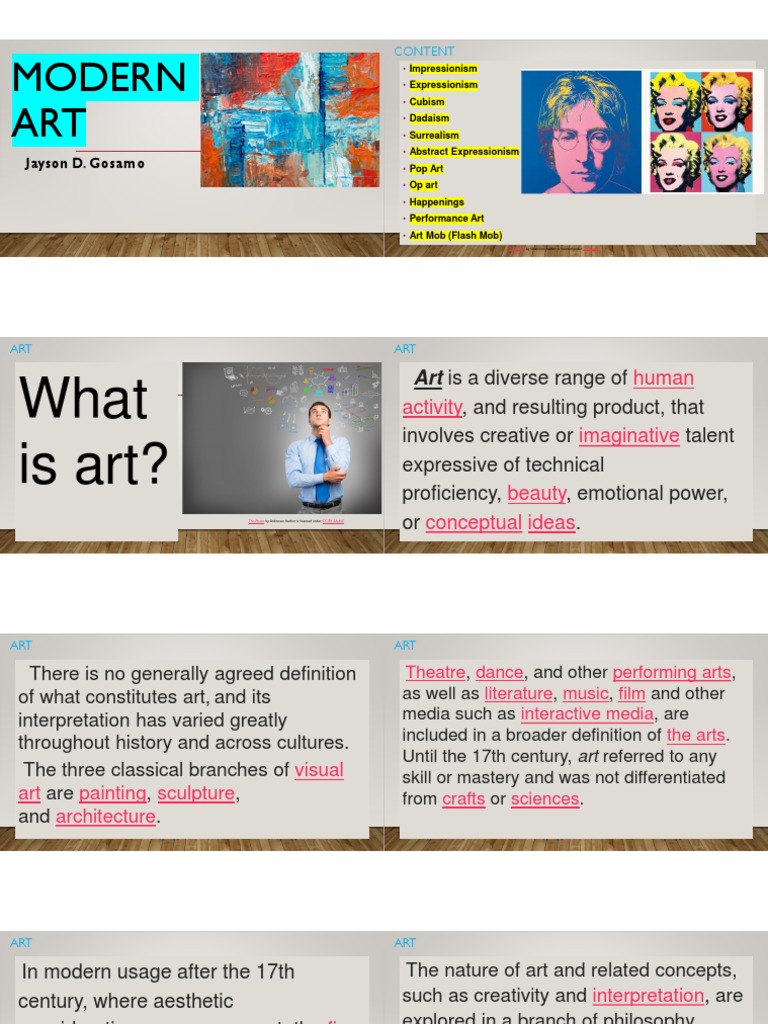 Modern Art | PDF | Impressionism | Cubism