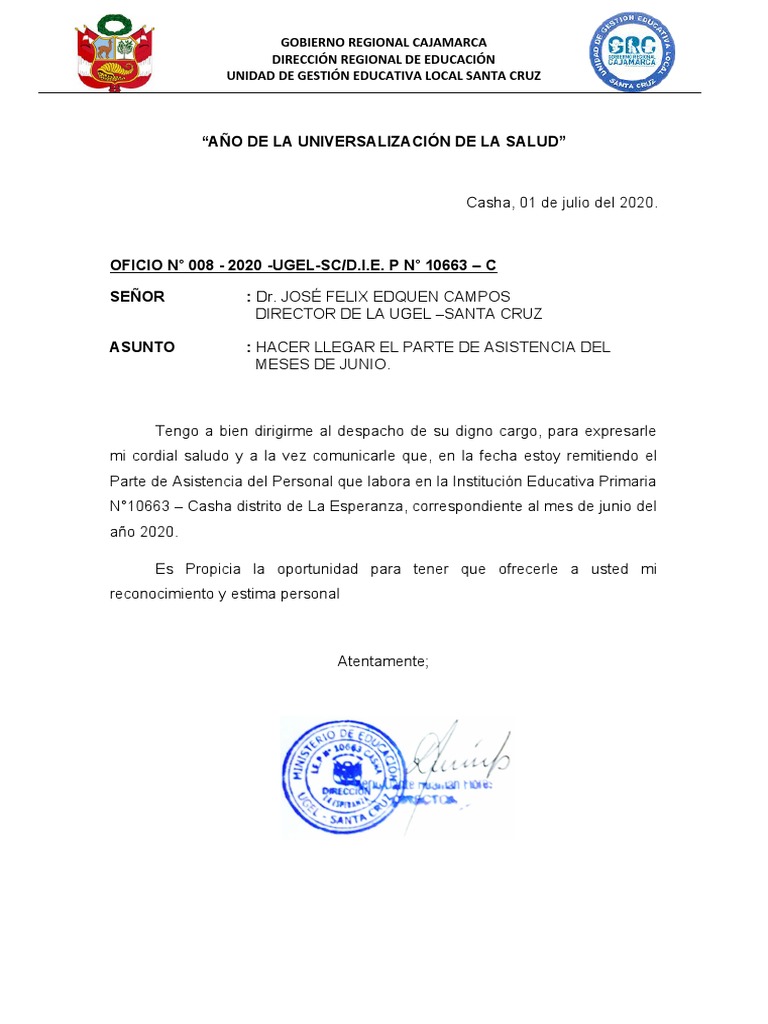 Oficios de Asistencia | PDF