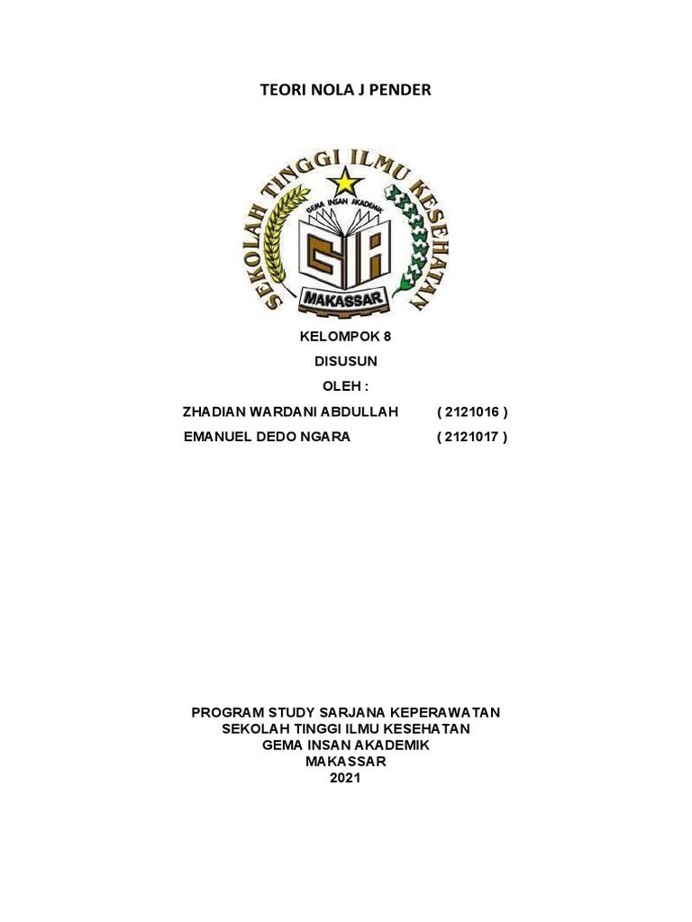 Teori Nola J Pender | PDF