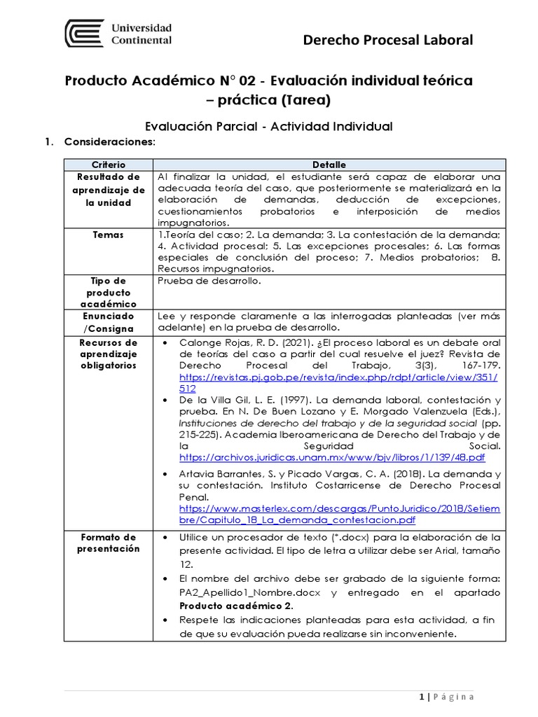 Evaluación Derecho Procesal Laboral 2022 | PDF | Ley procesal | Gobierno