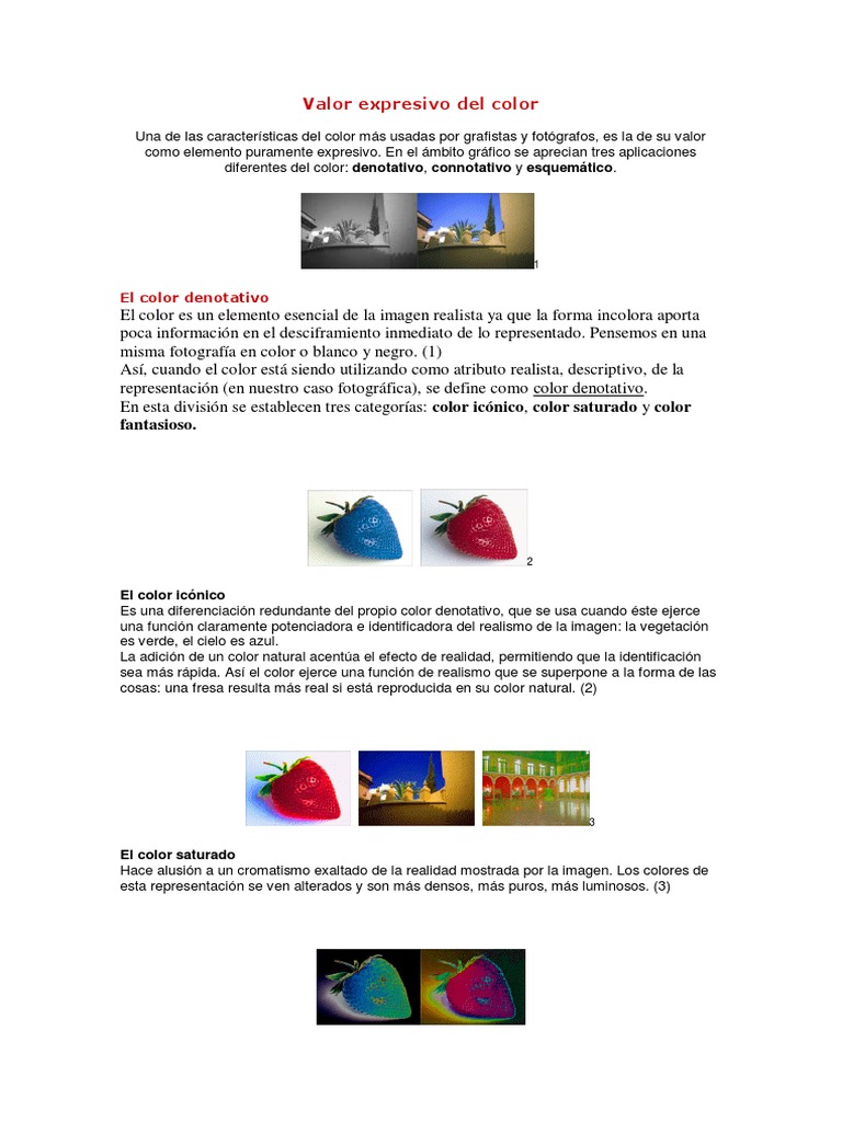 Color - Valor Expresivo Del Color | PDF | Color | Negro