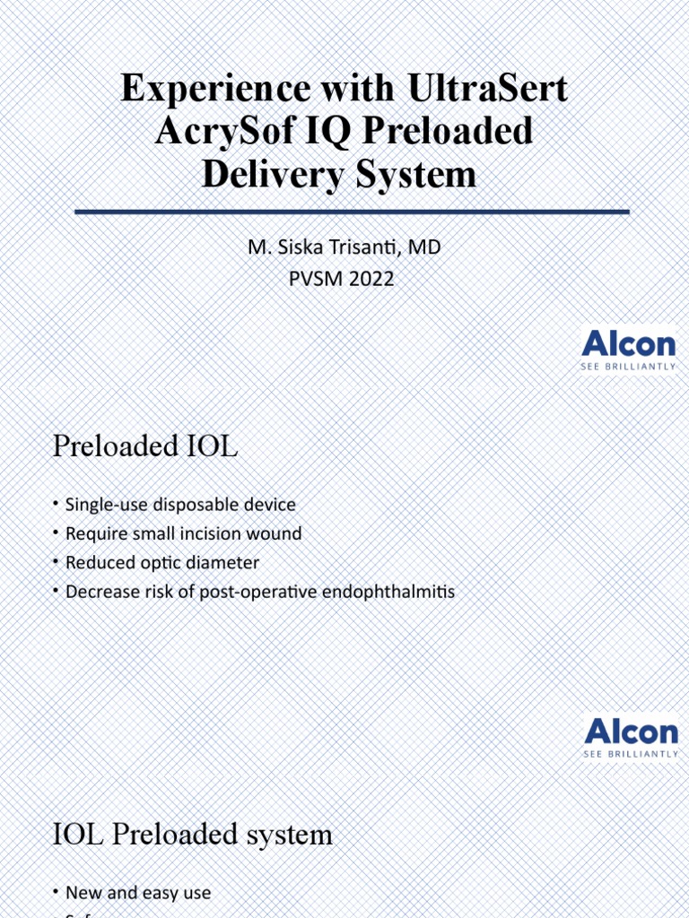 PVSM Ultrasert Alcon 2022 | PDF | Ophthalmology | Surgery