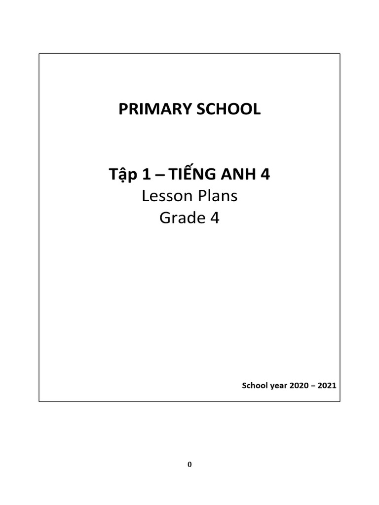 Grade 4 English Lesson Plan Overview | PDF | Reading Comprehension ...