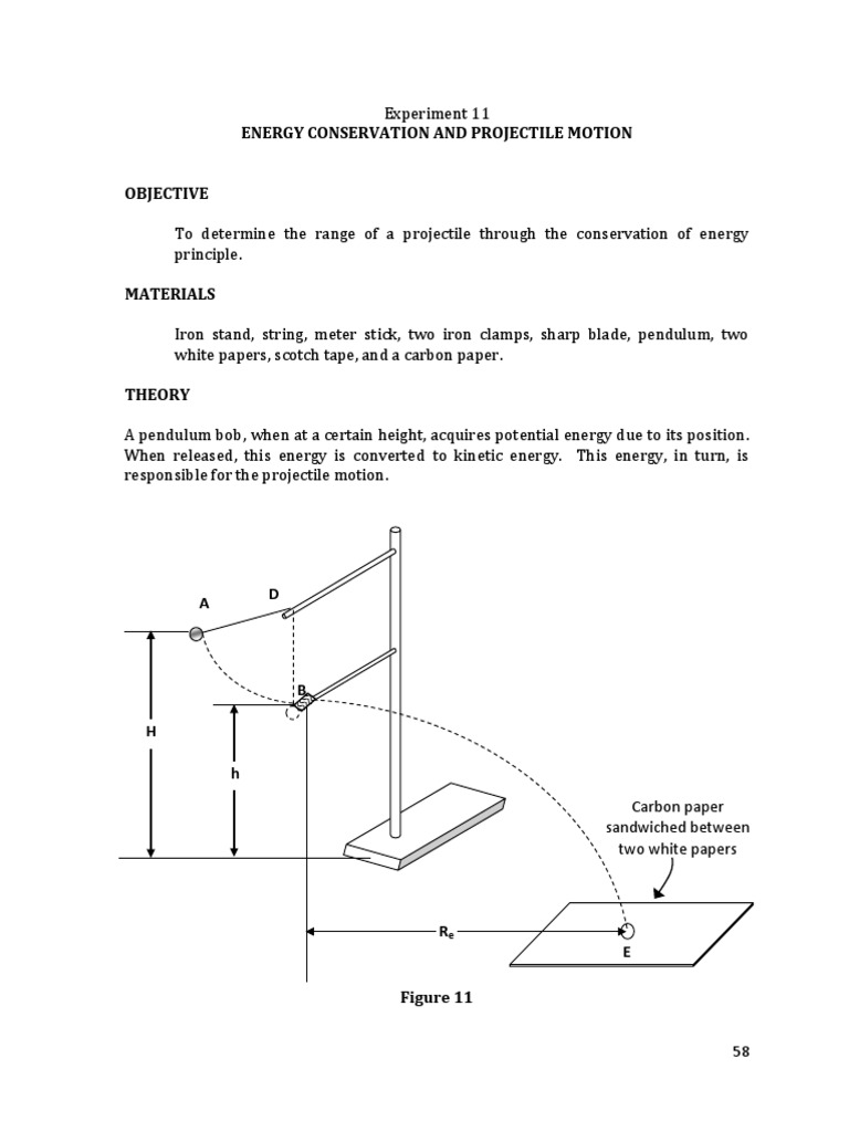 Energy Conservation and Projectile Motion | PDF | Projectiles ...