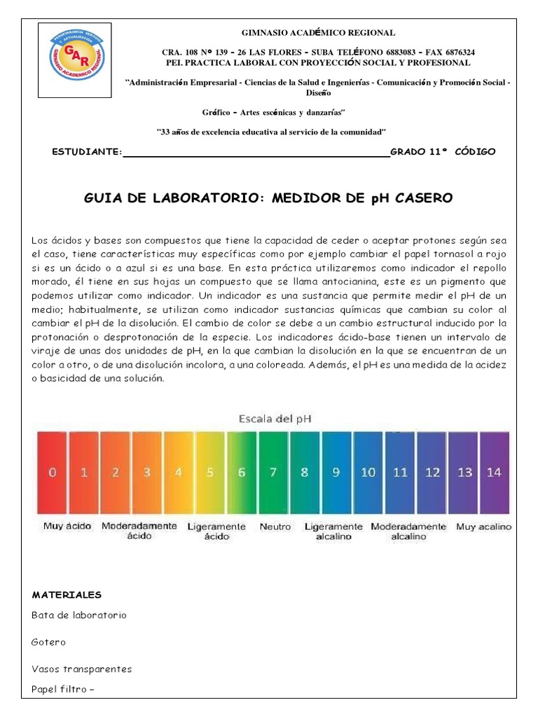 Guia PH PDF Final | PDF | Ph | Ácido