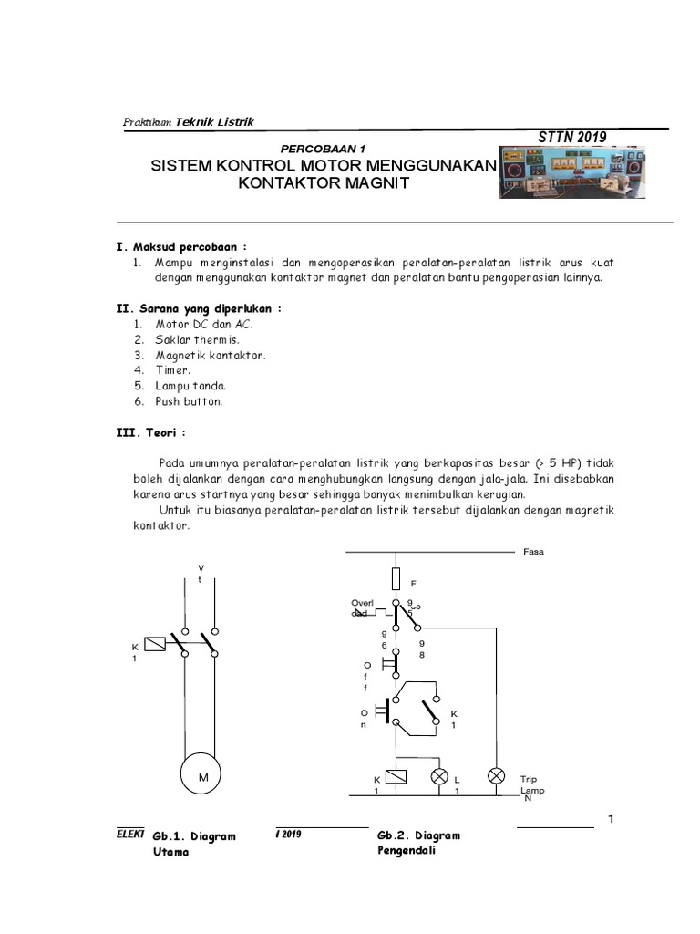 01 Sistem Kontrol Motor DGN Kontaktor | PDF 01 Sistem Kontrol Motor DGN Kontaktor | PDF