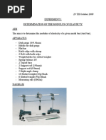 Elasticity Lab Report | PDF | Young's Modulus | Elasticity (Physics)