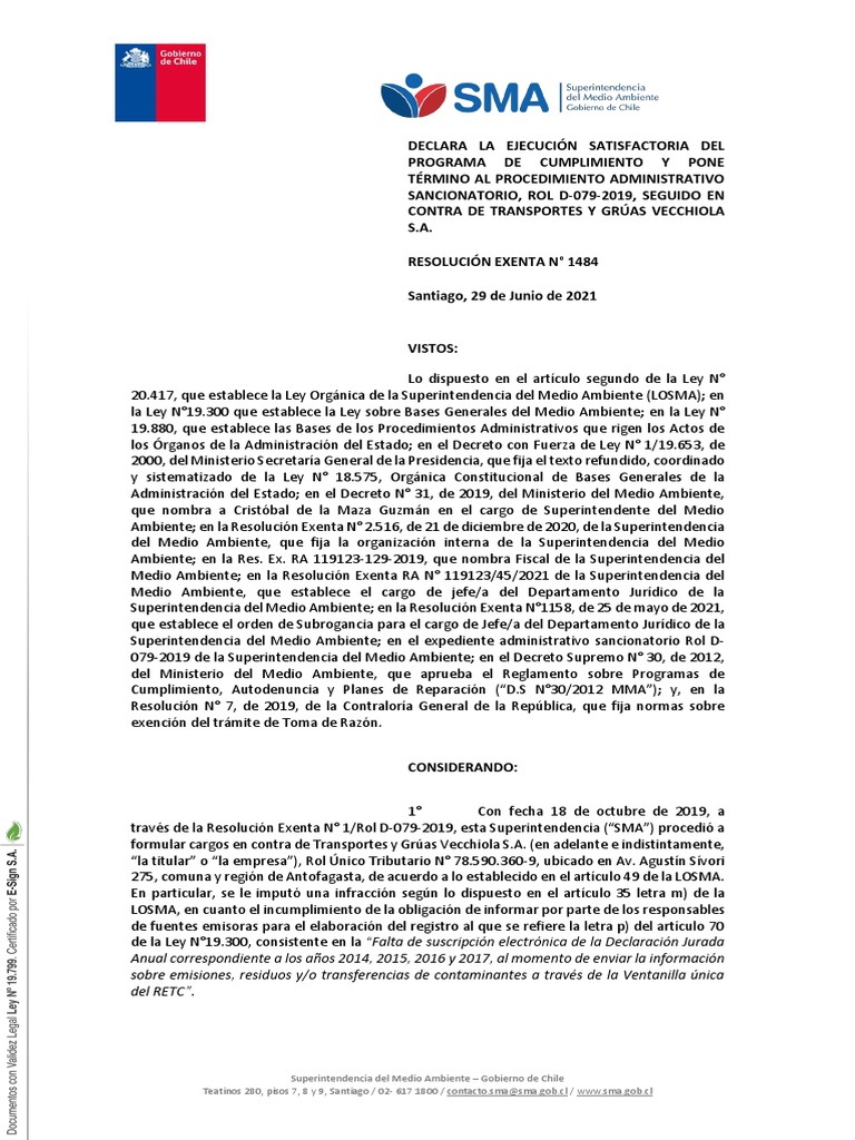 Resolución Final PDC | PDF | Gobierno | Justicia